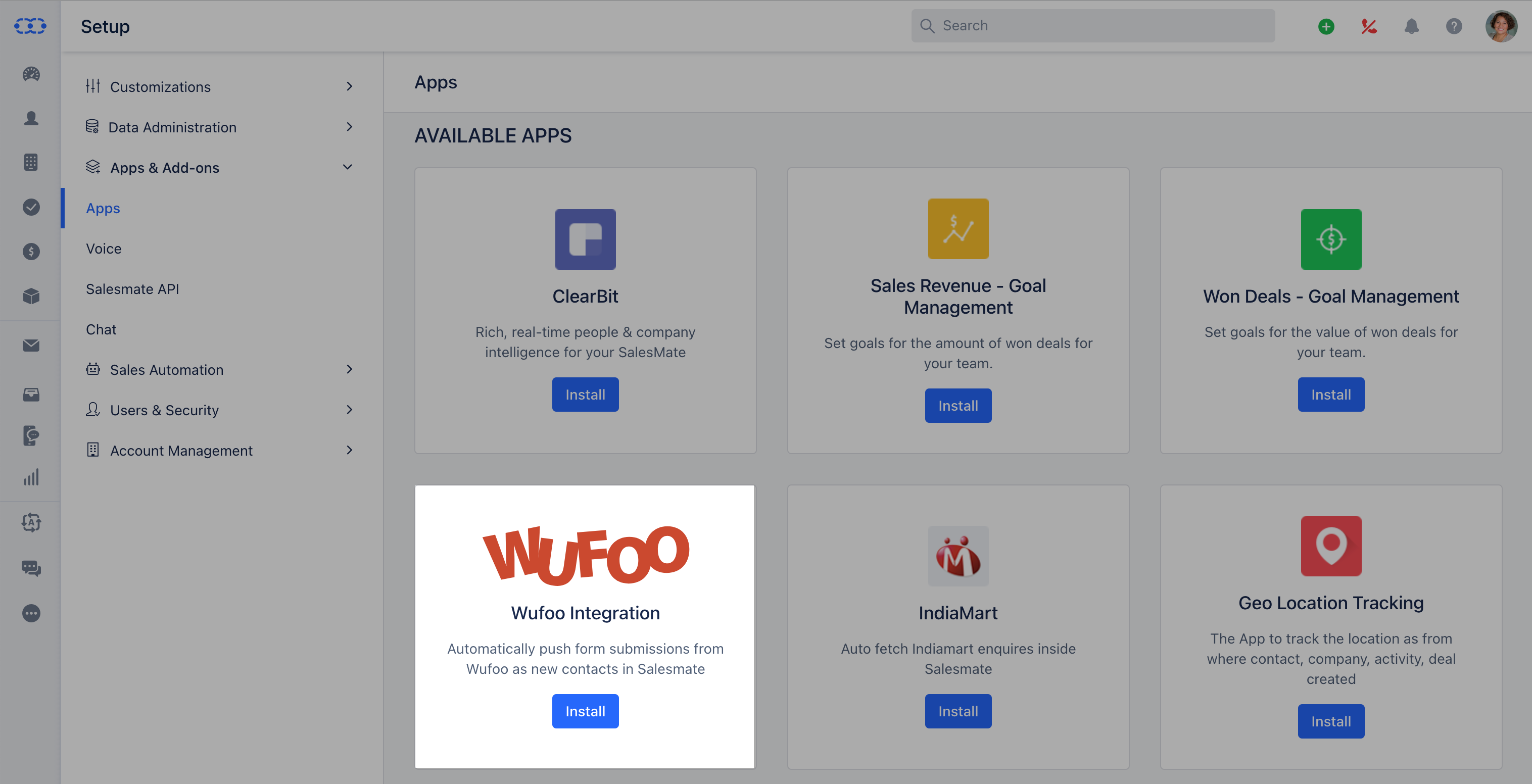 Wufoo Integration – Salesmate