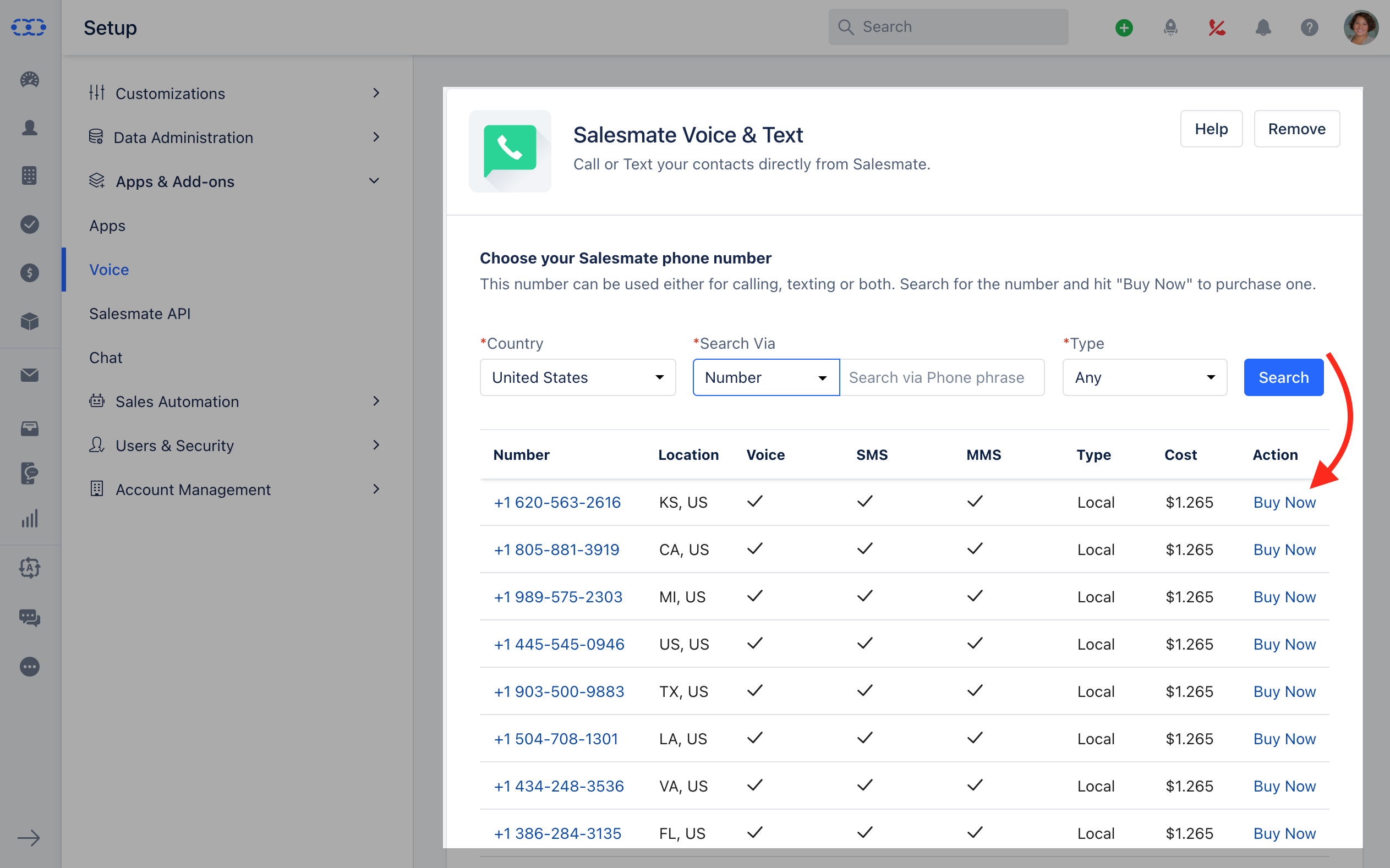 How do you add / purchase phone numbers? – Salesmate