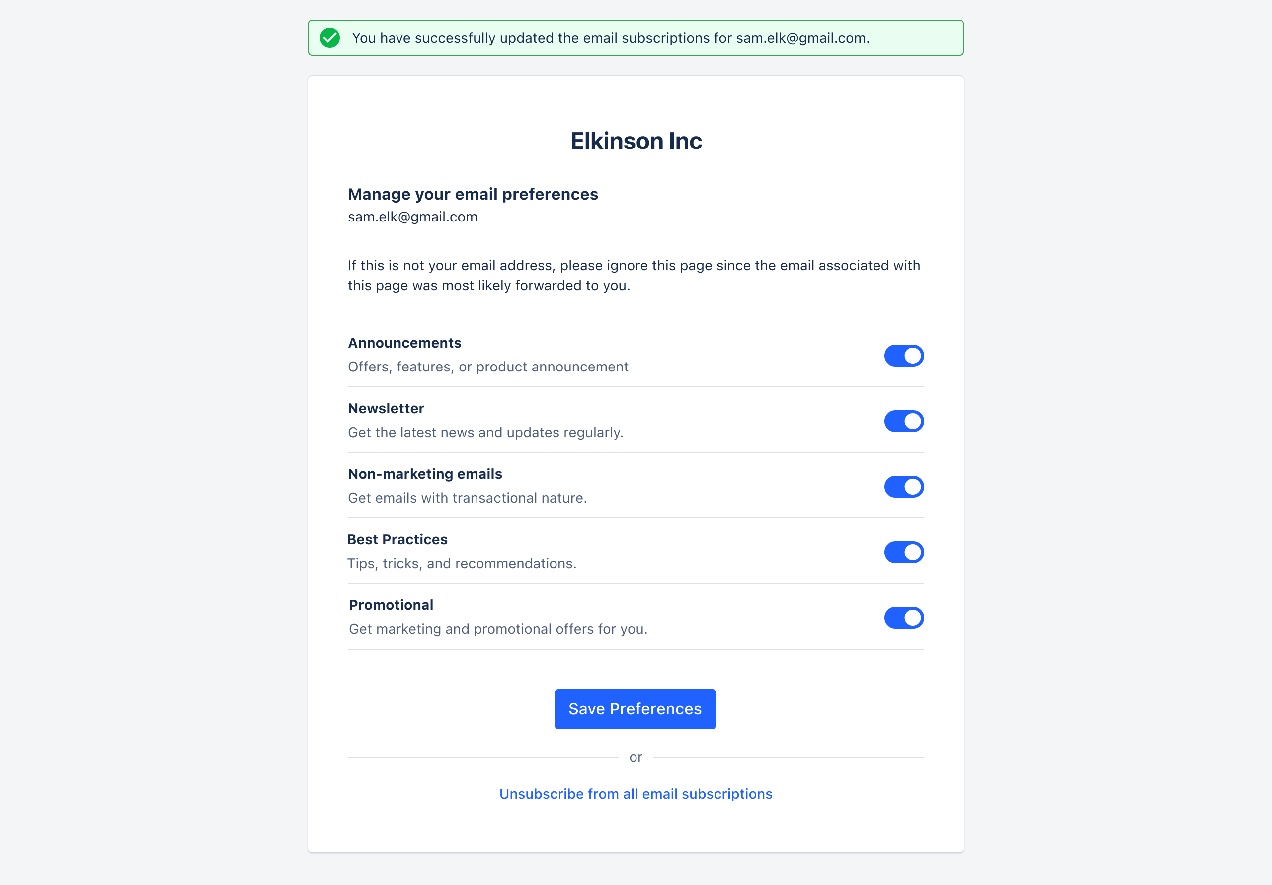 Email Campaign Subscription Types – Salesmate