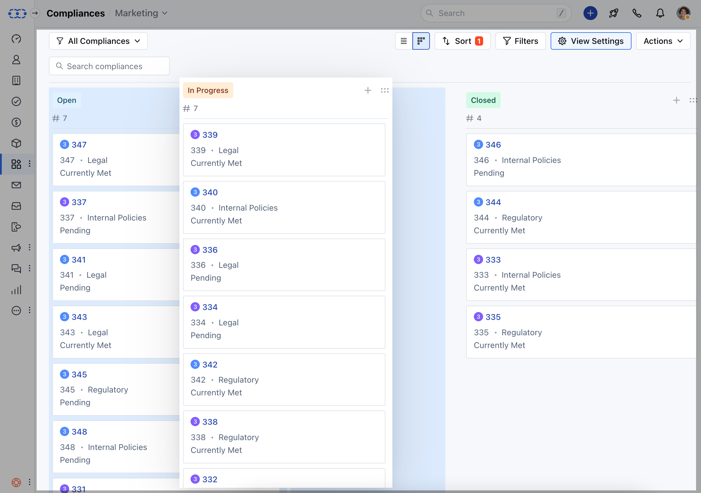 Custom Module Board View Management Salesmate
