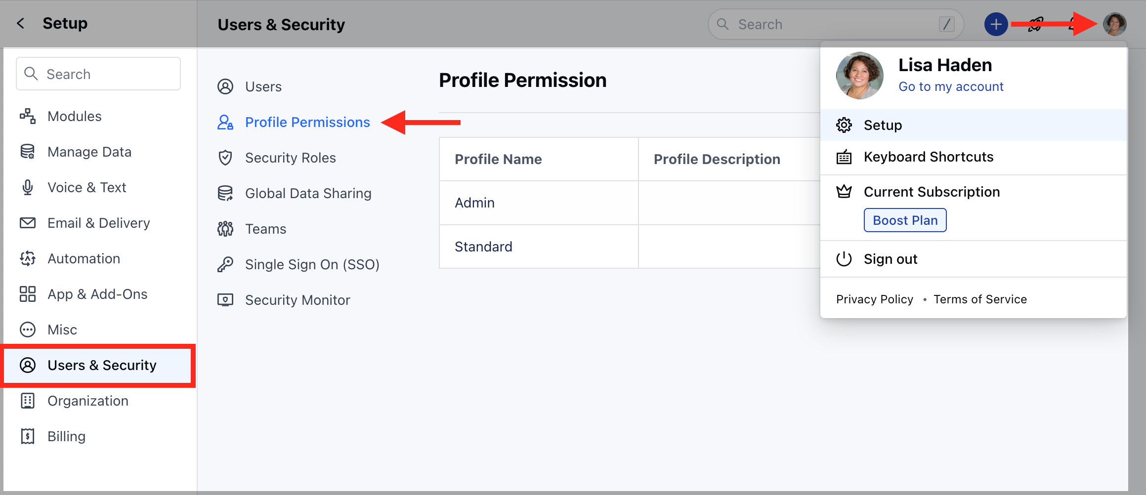 Managing Profile Permissions in Salesmate – Salesmate