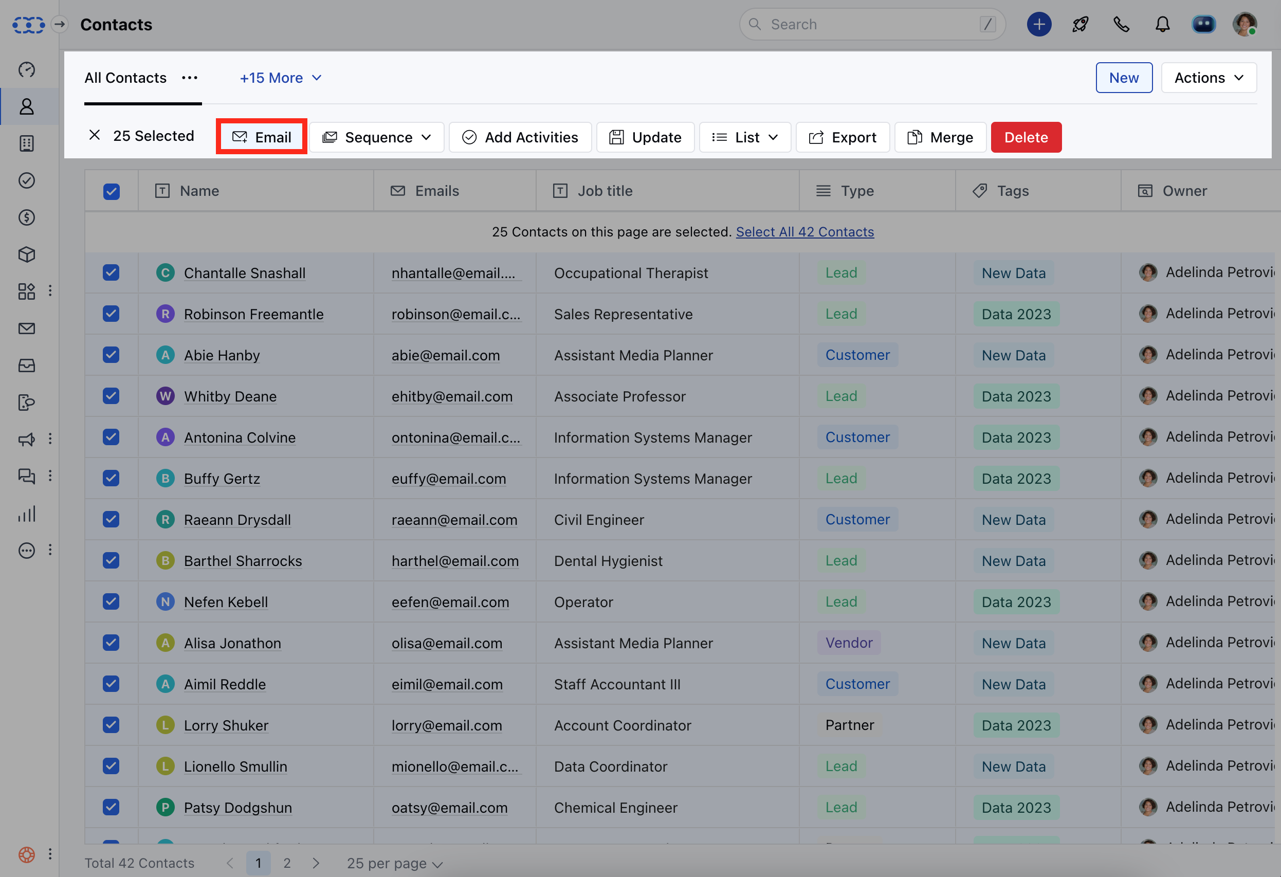 How to Send/Schedule Bulk Emails to my leads & contacts? – Salesmate