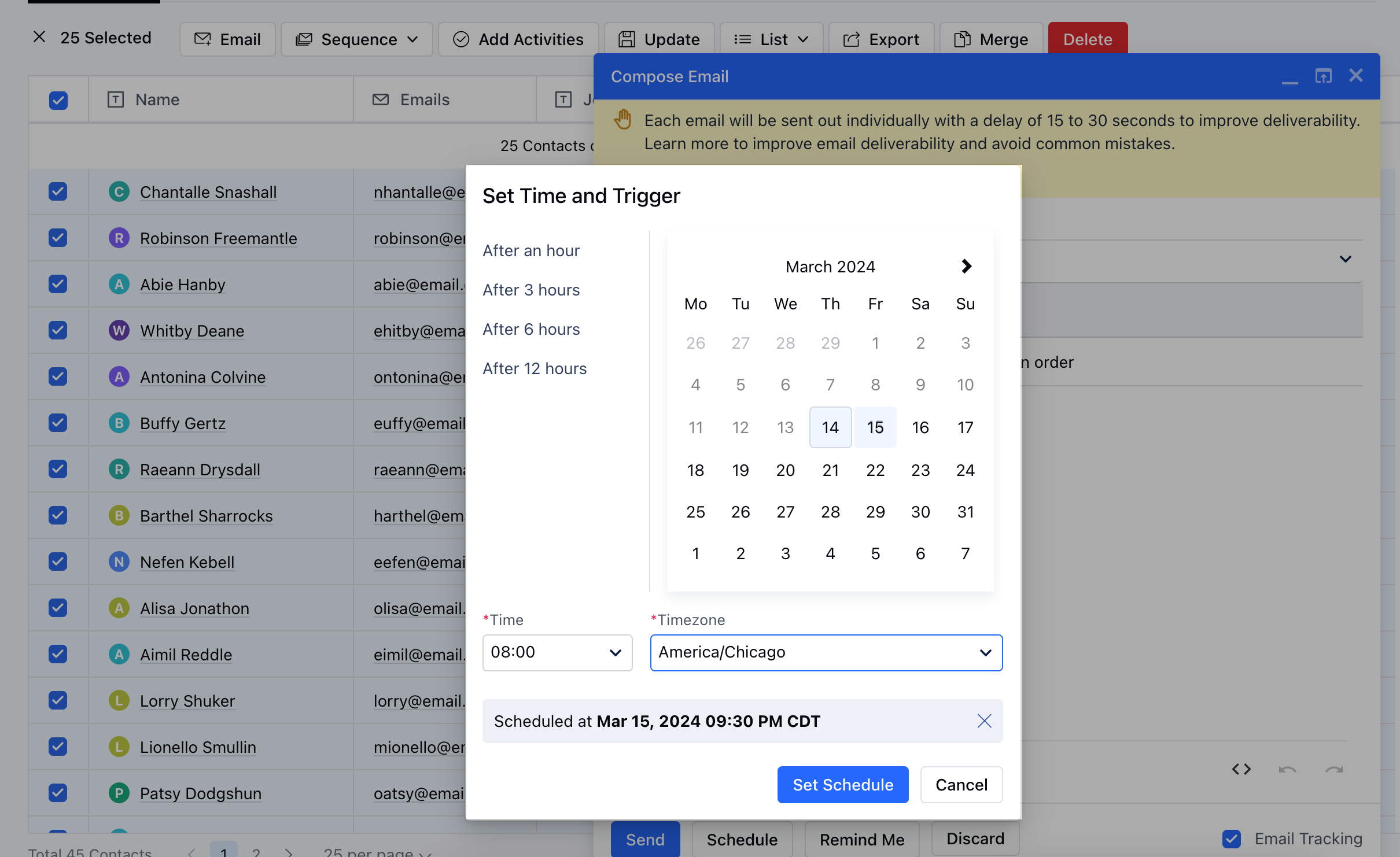How to Send/Schedule Bulk Emails to my leads & contacts? – Salesmate
