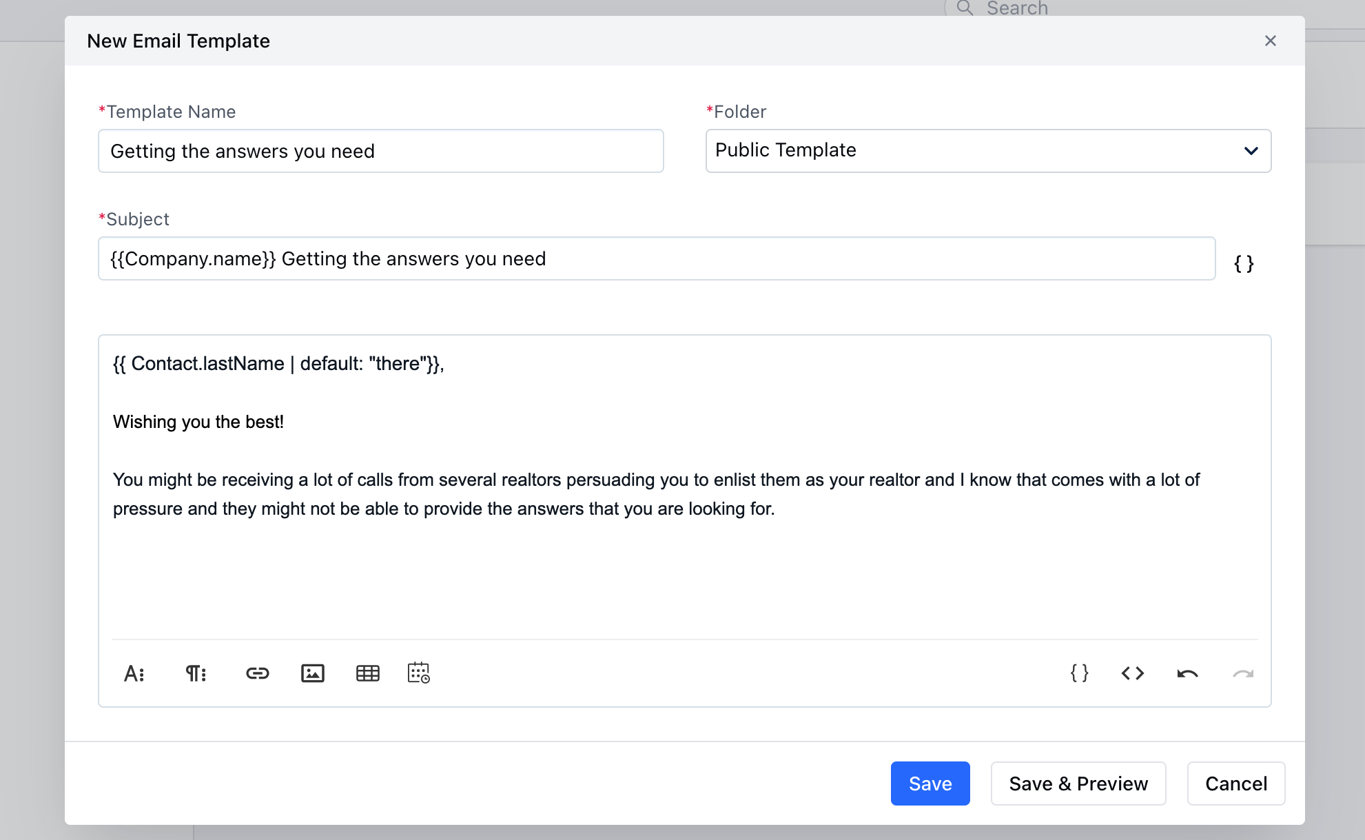 Inserting Dynamic Attributes in Email Templates – Salesmate