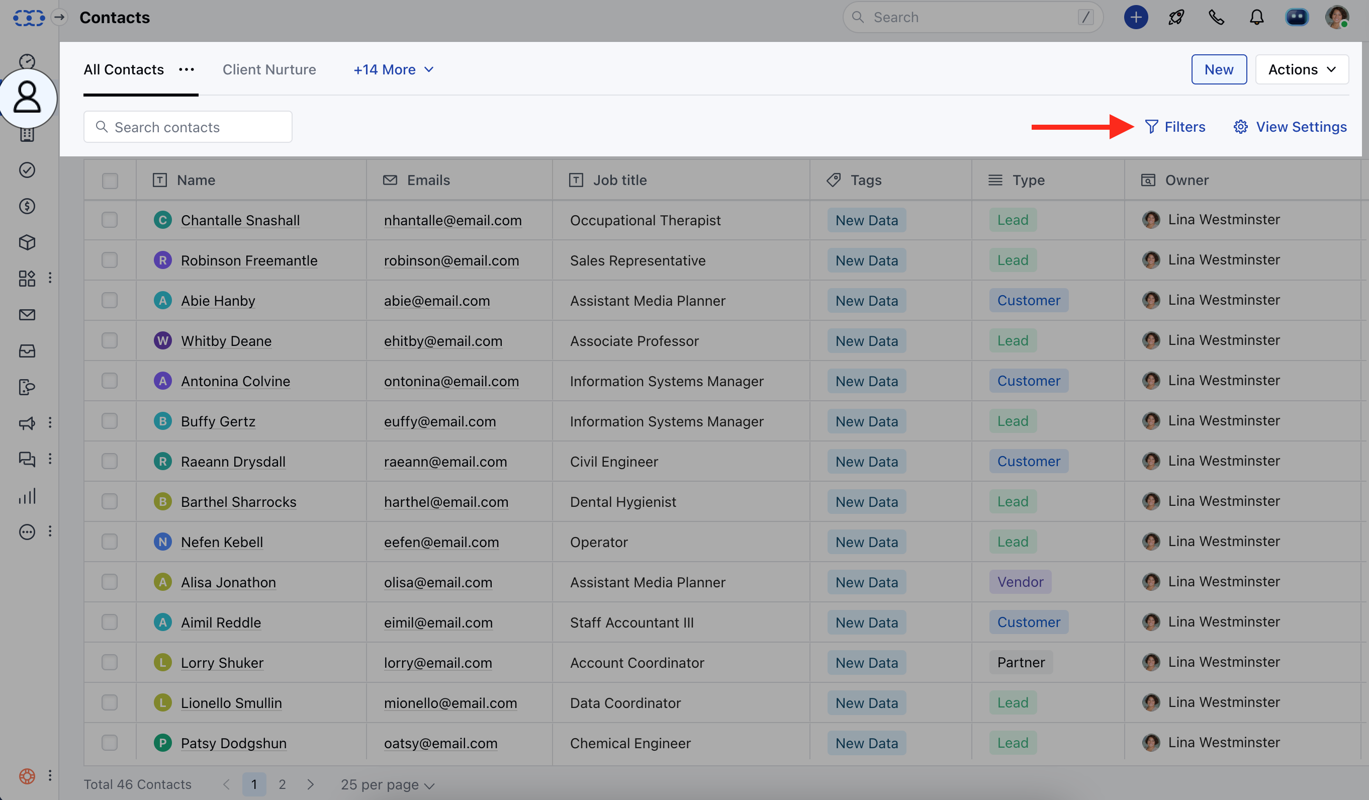 Sequence Filters – Salesmate