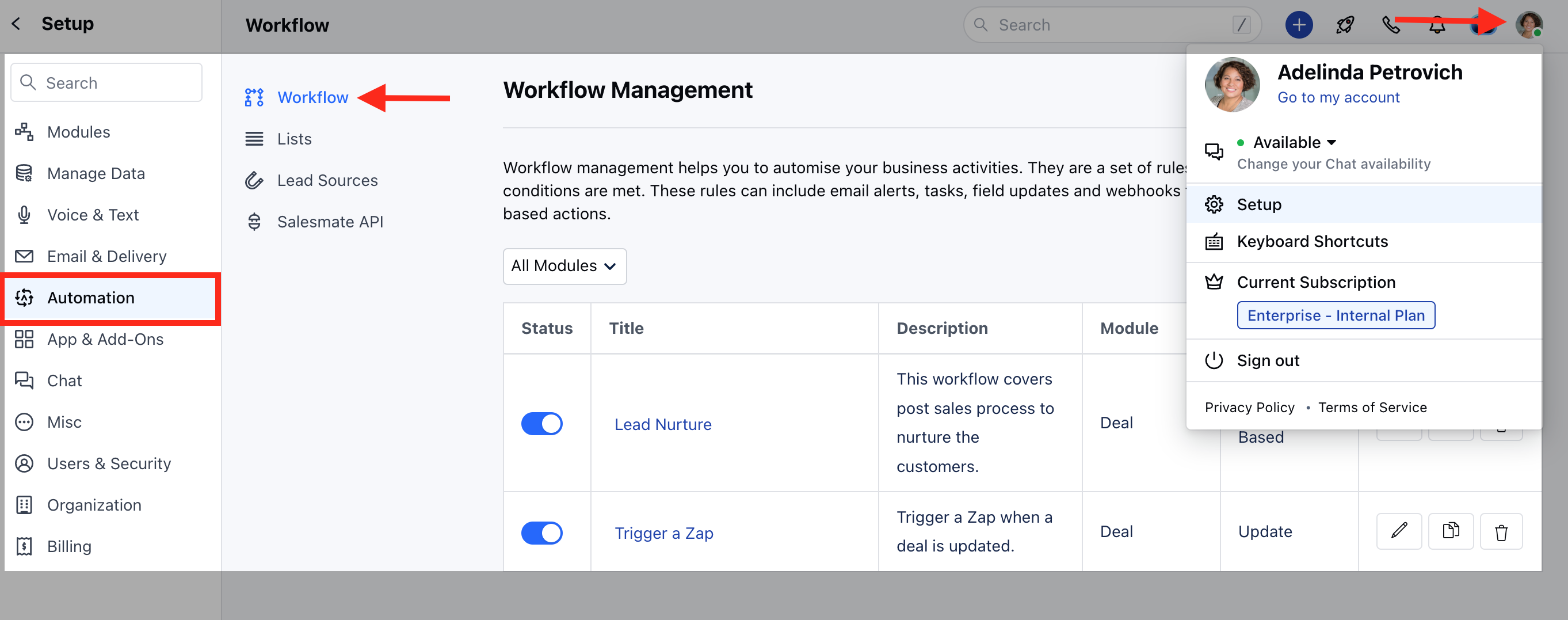 How to automatically enroll a Deal in the Sequence? – Salesmate