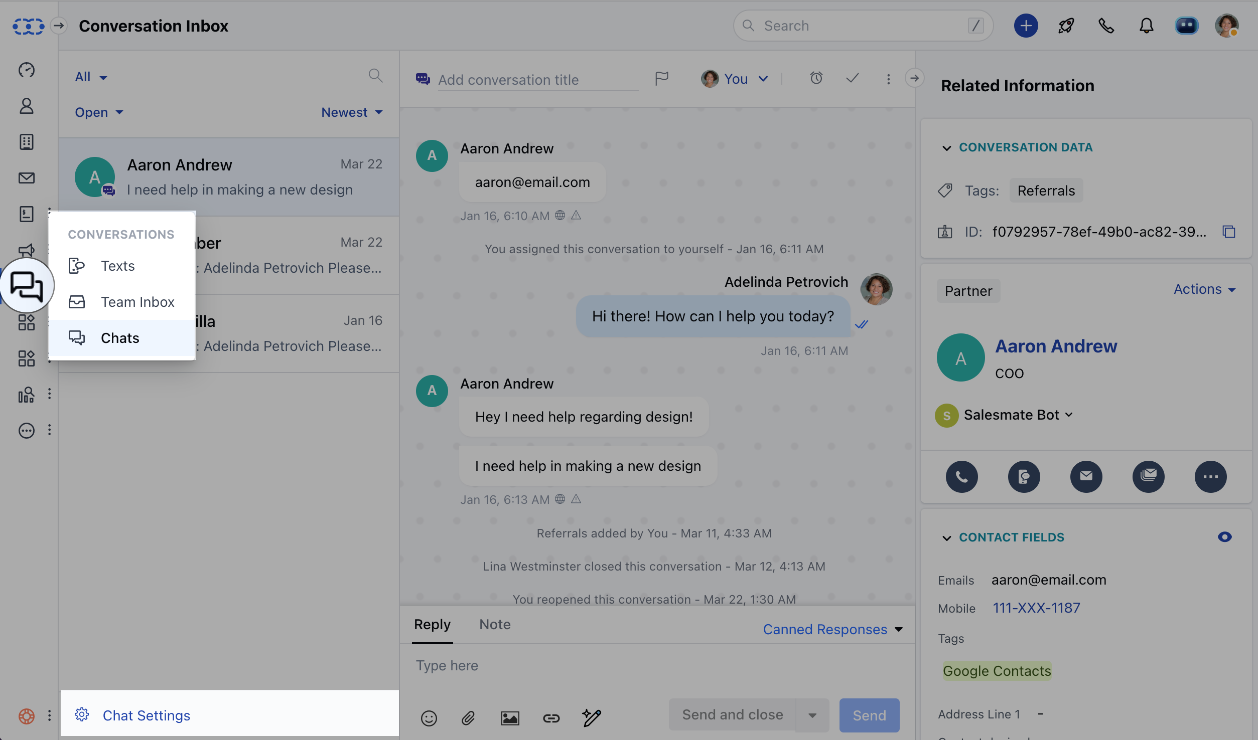 Installing Chats On Your Ios App Salesmate