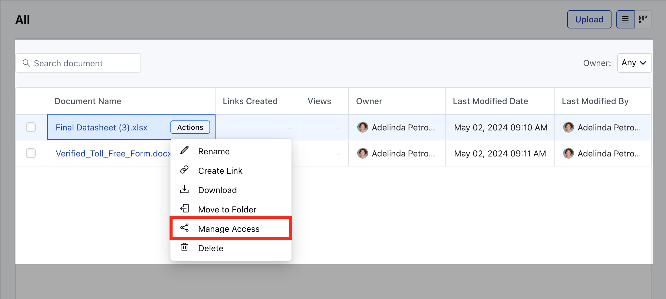 How to Manage the Document Access – Salesmate