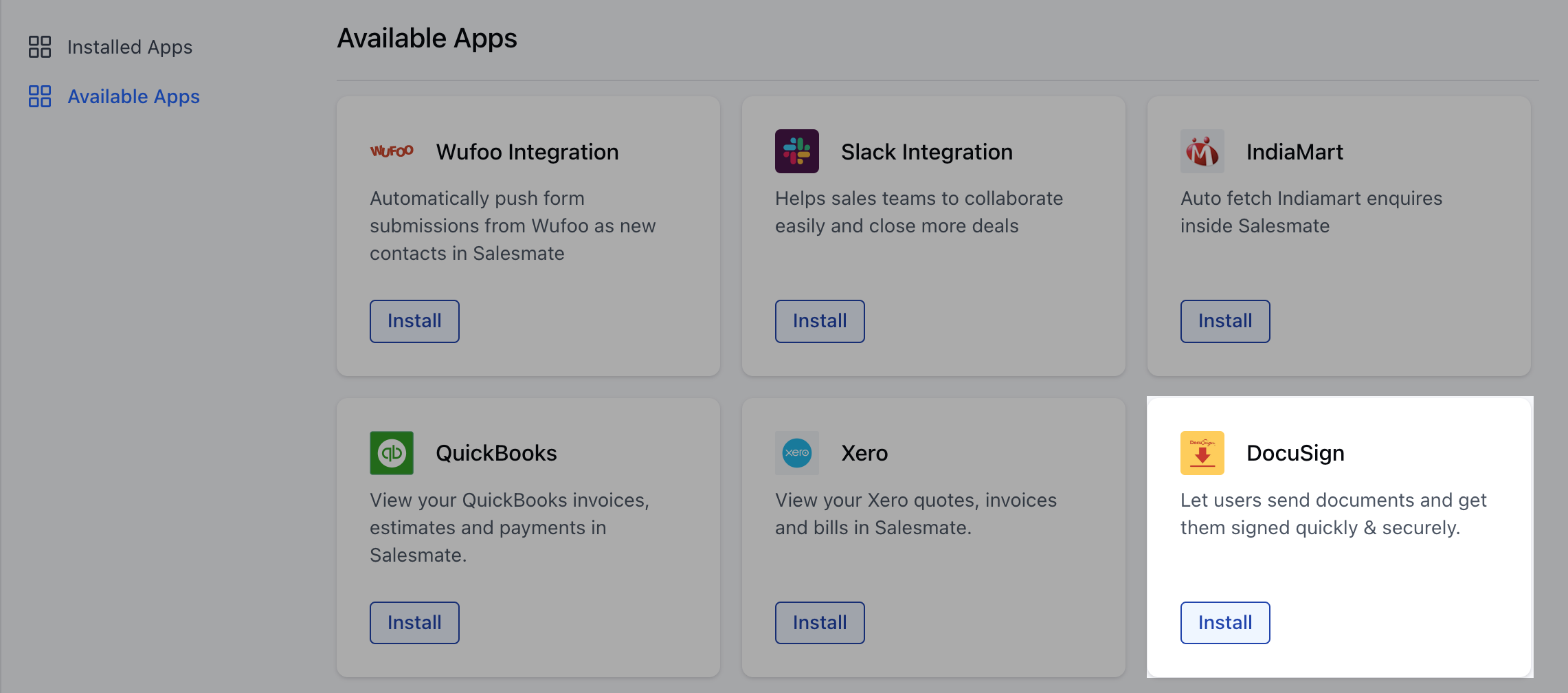 DocuSign Integration with Salesmate – Salesmate