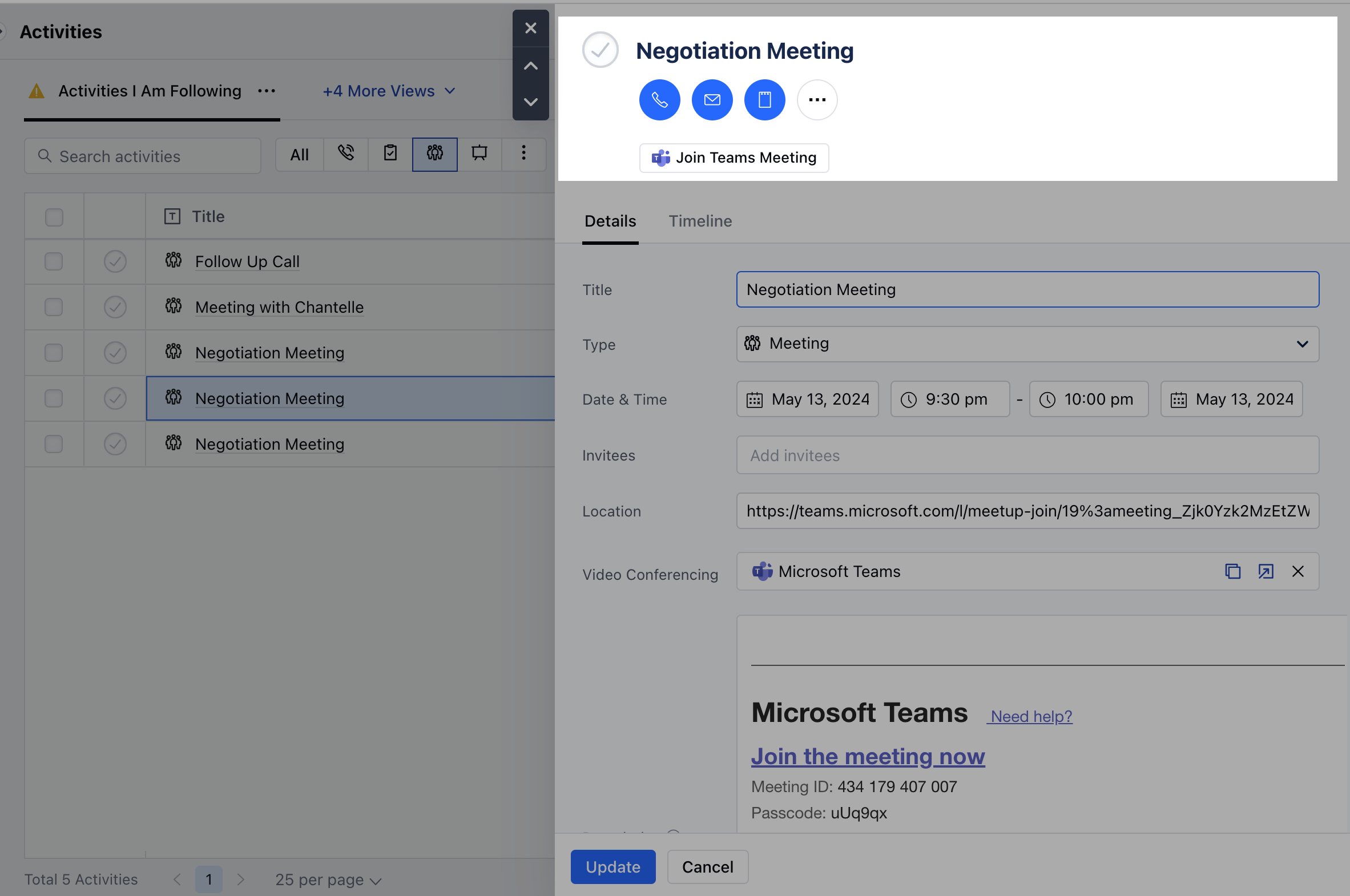 Microsoft Teams meeting + Salesmate integration – Salesmate