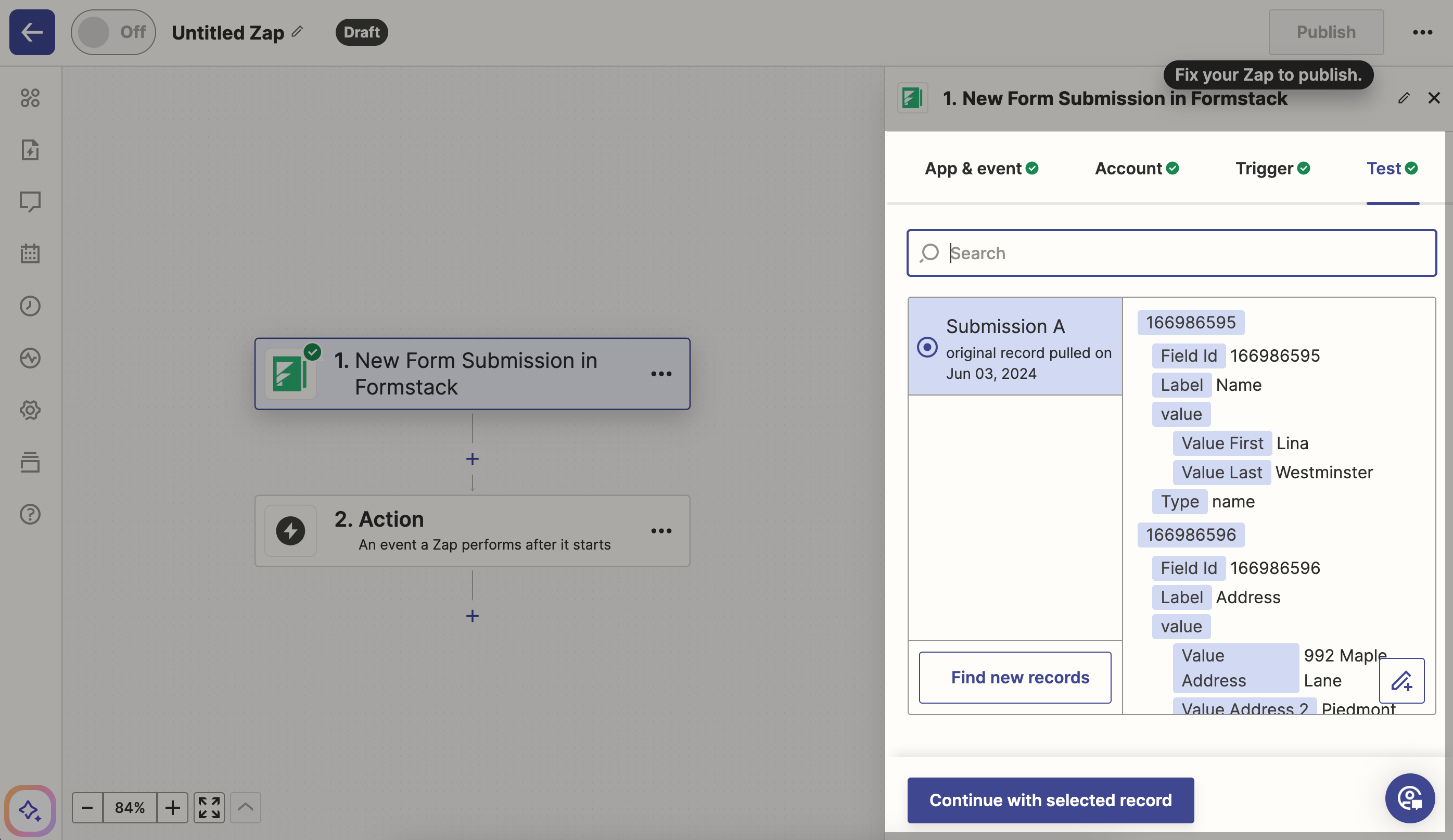 Formstack Integration – Salesmate