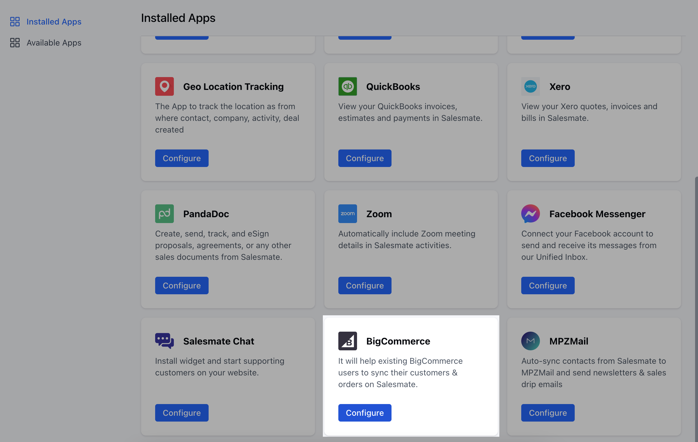 BigCommerce Sync – Salesmate