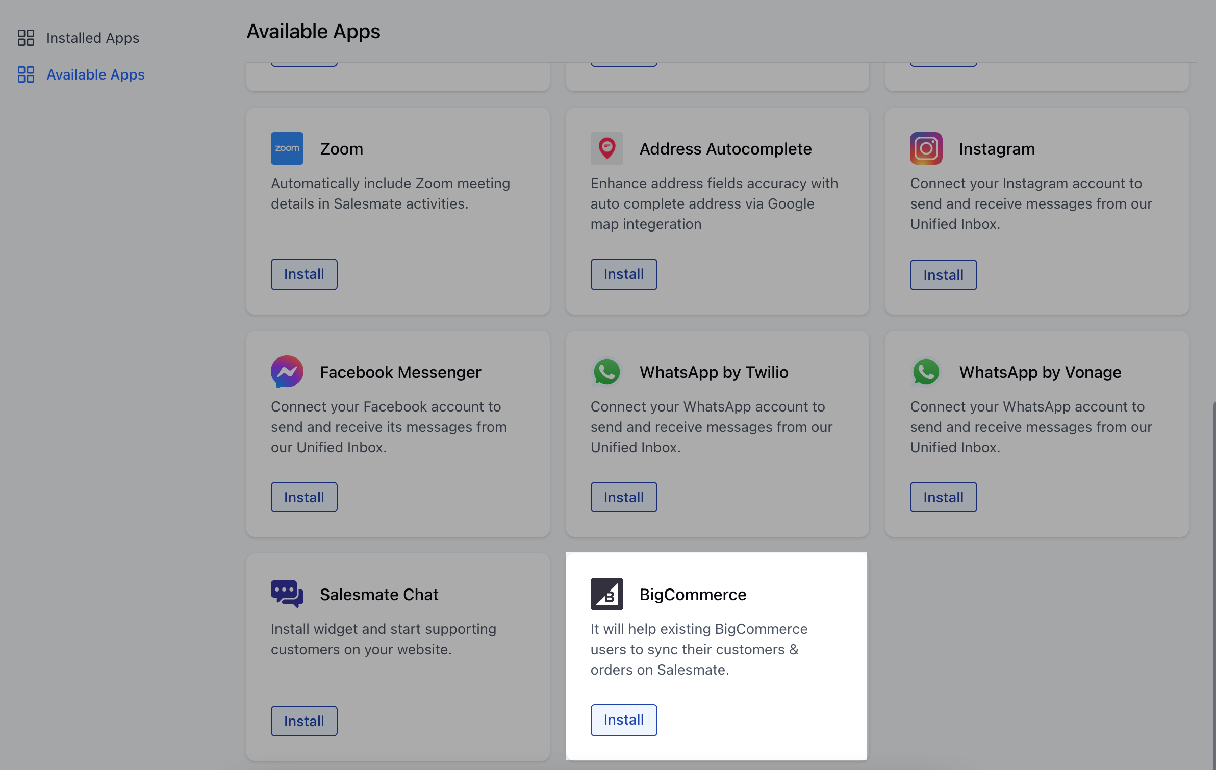 Mapping BigCommerce Customer Details – Salesmate