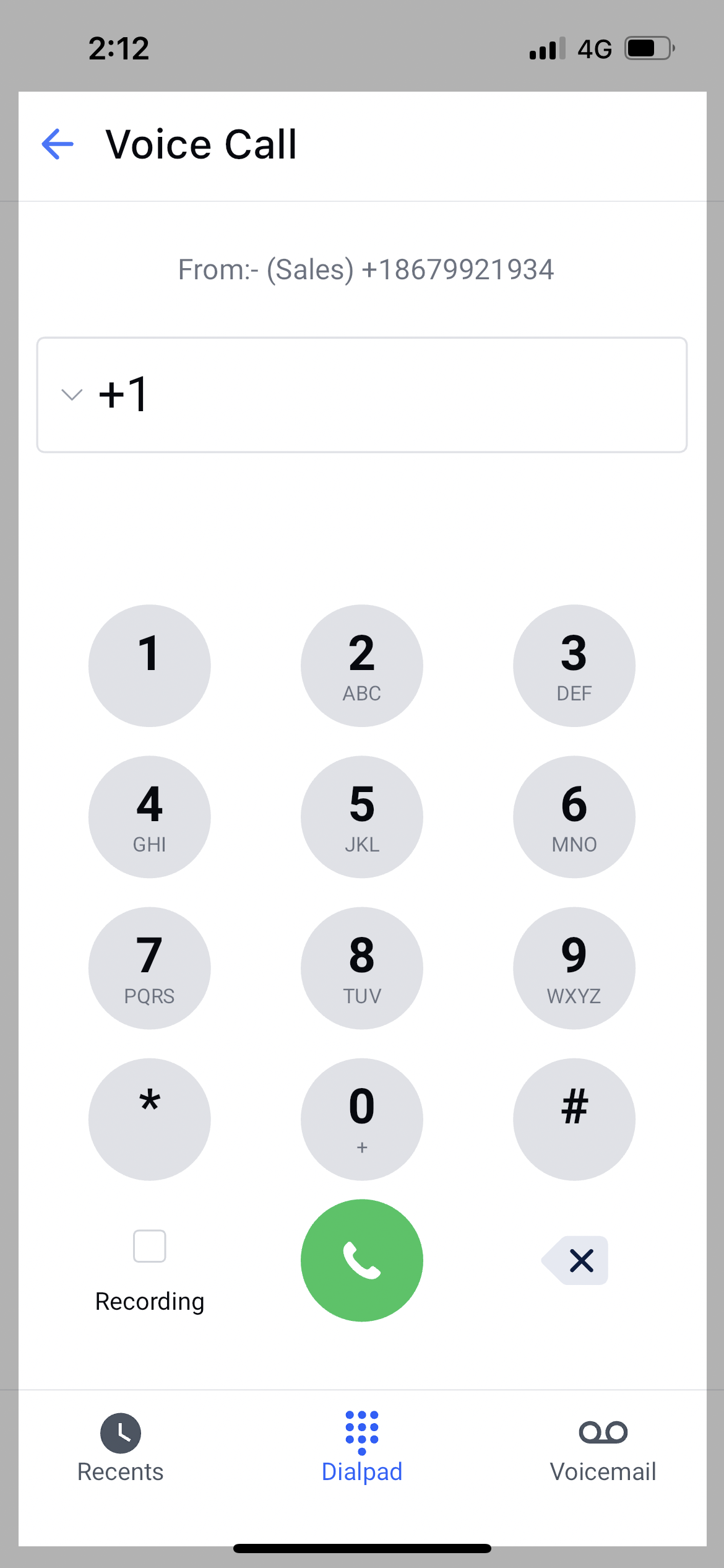 Calling in Mobile Application – Salesmate