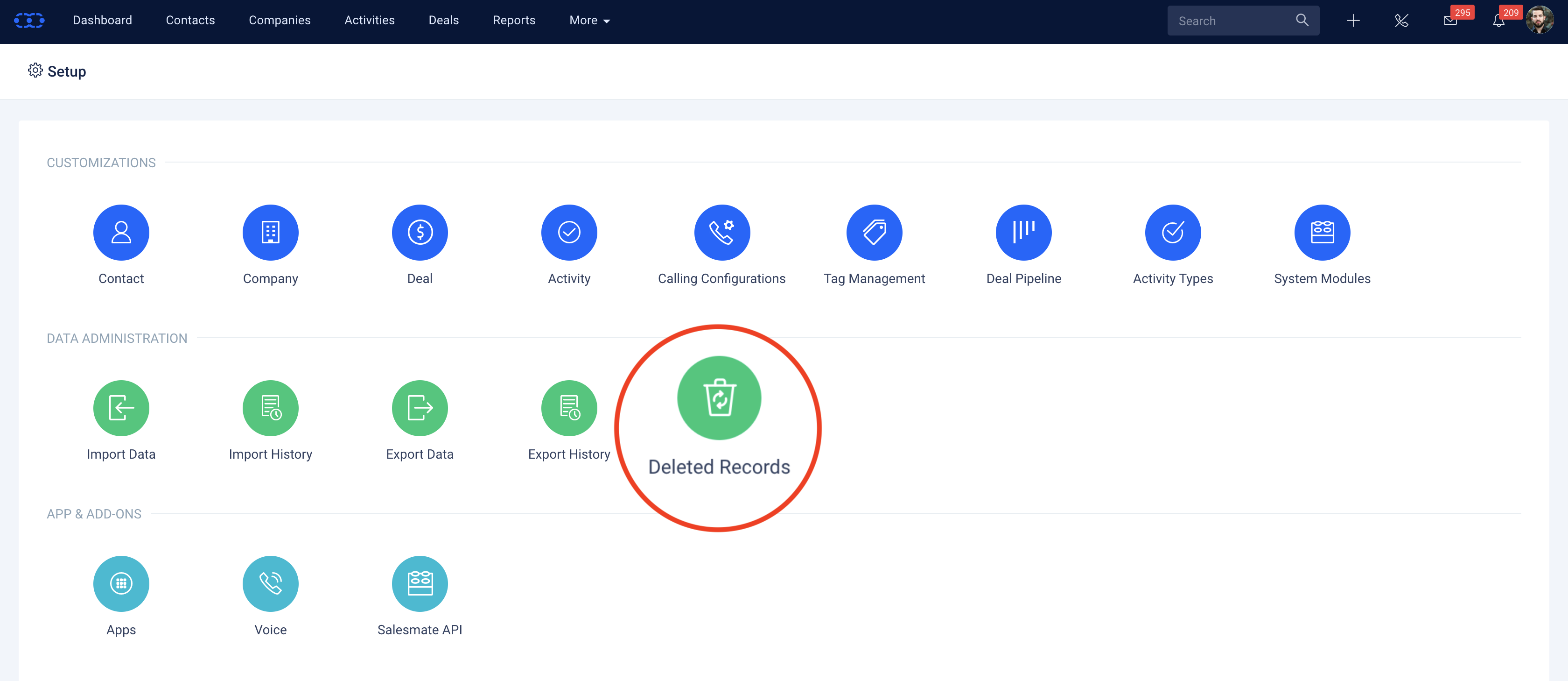 How to delete records – Salesmate