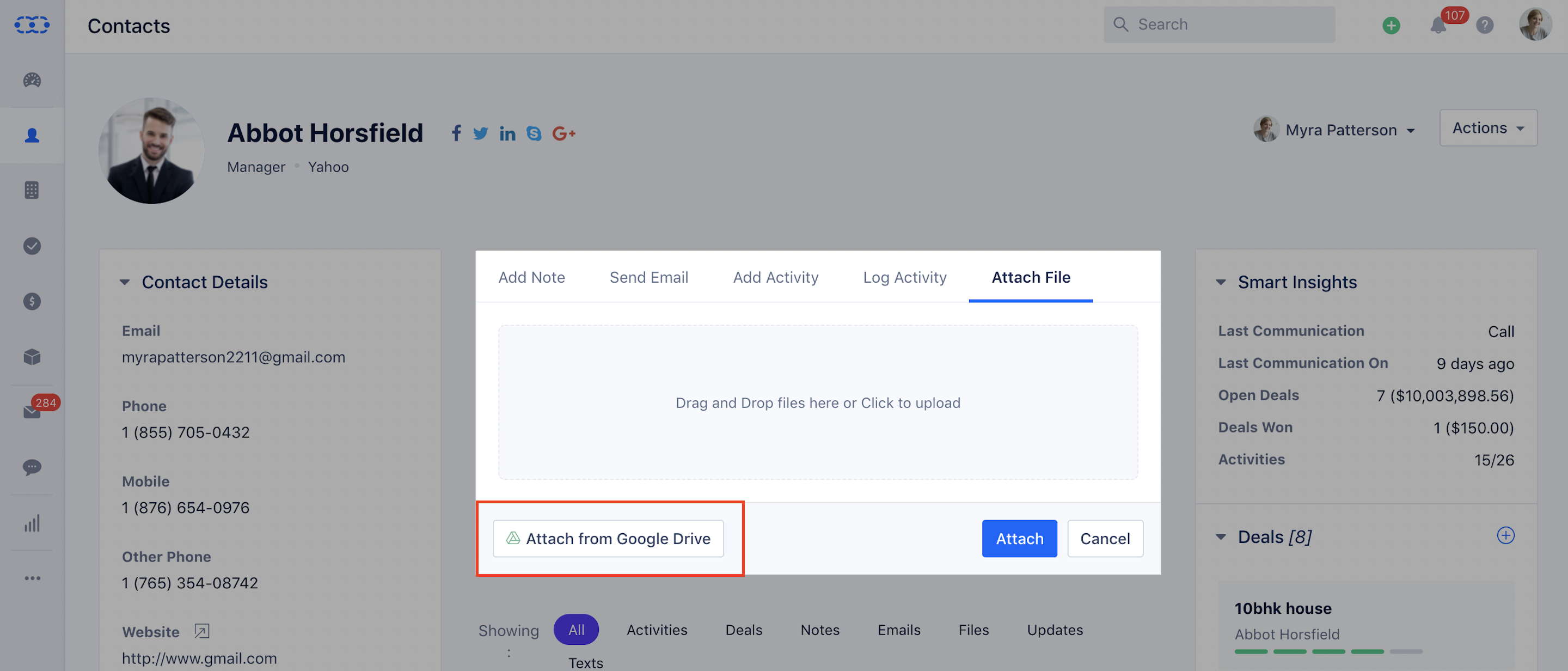 Google Drive / Google Team Drive Integration – Salesmate