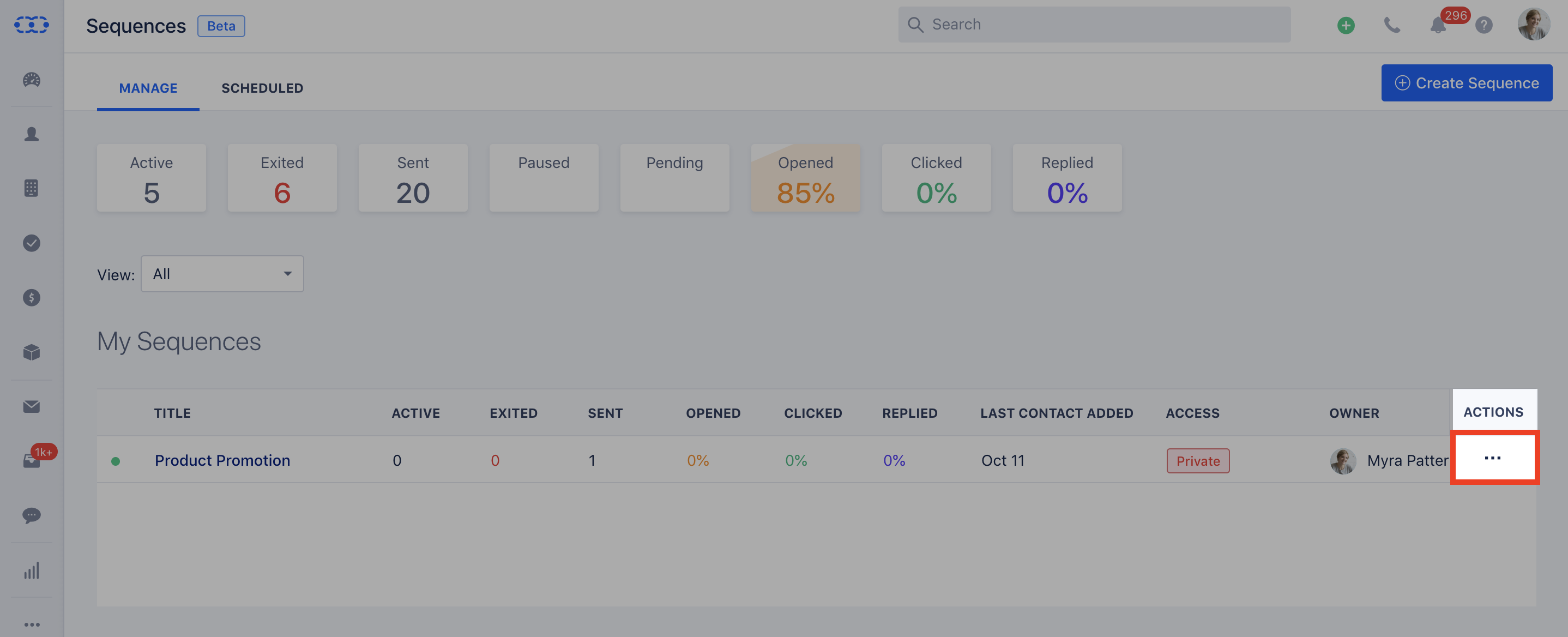 Clone a Sequence – Salesmate