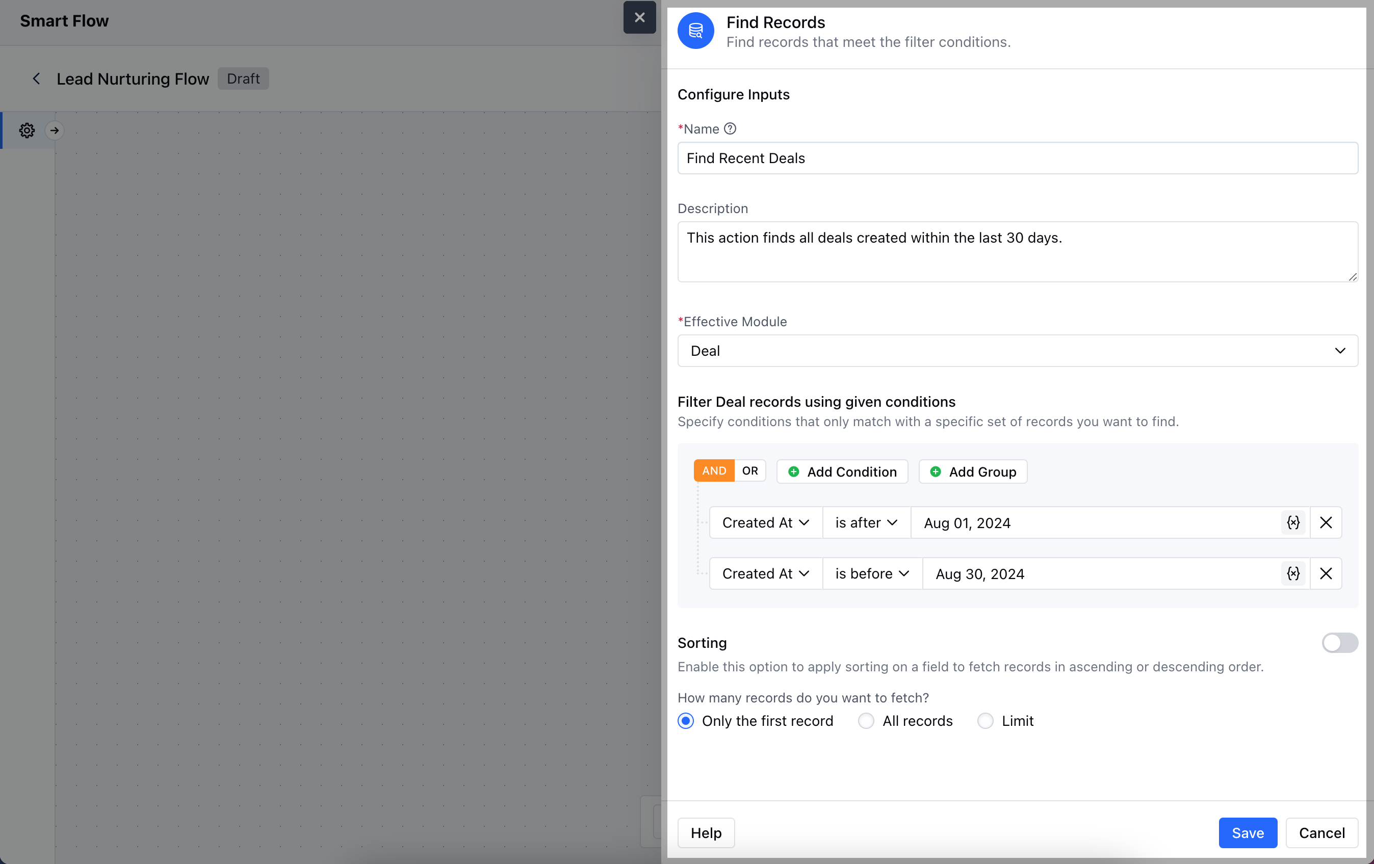 Find Records – Salesmate