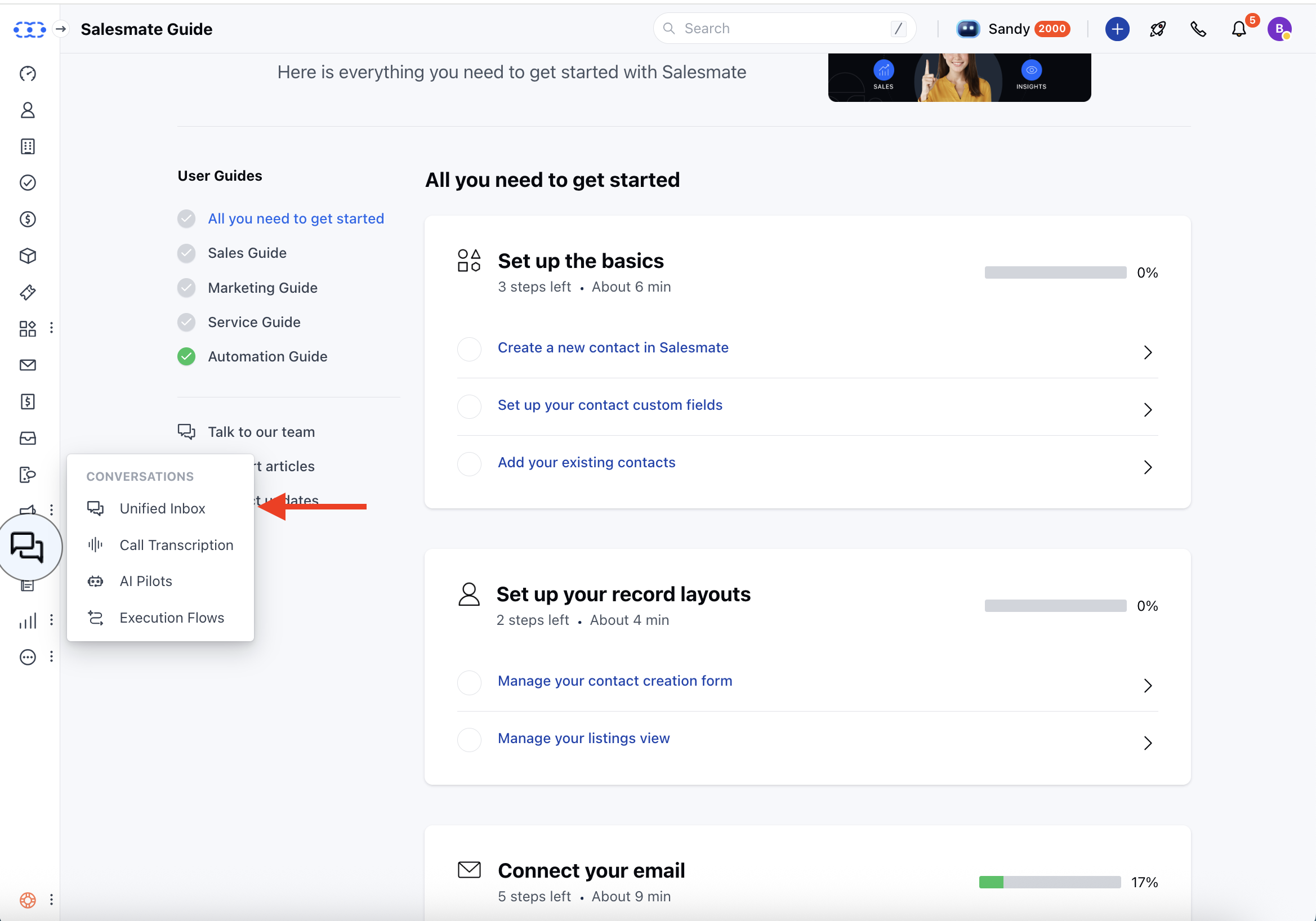 Manage Chat Inbox – Salesmate