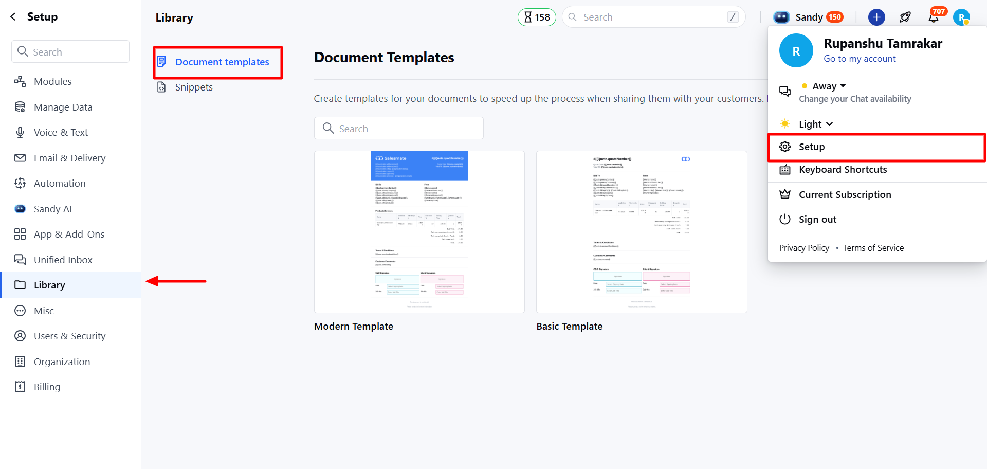 Creating Quote Templates with Cover Page – Salesmate